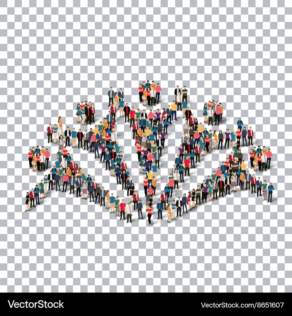 Man symbol people 3d transparency Royalty Free Vector Image