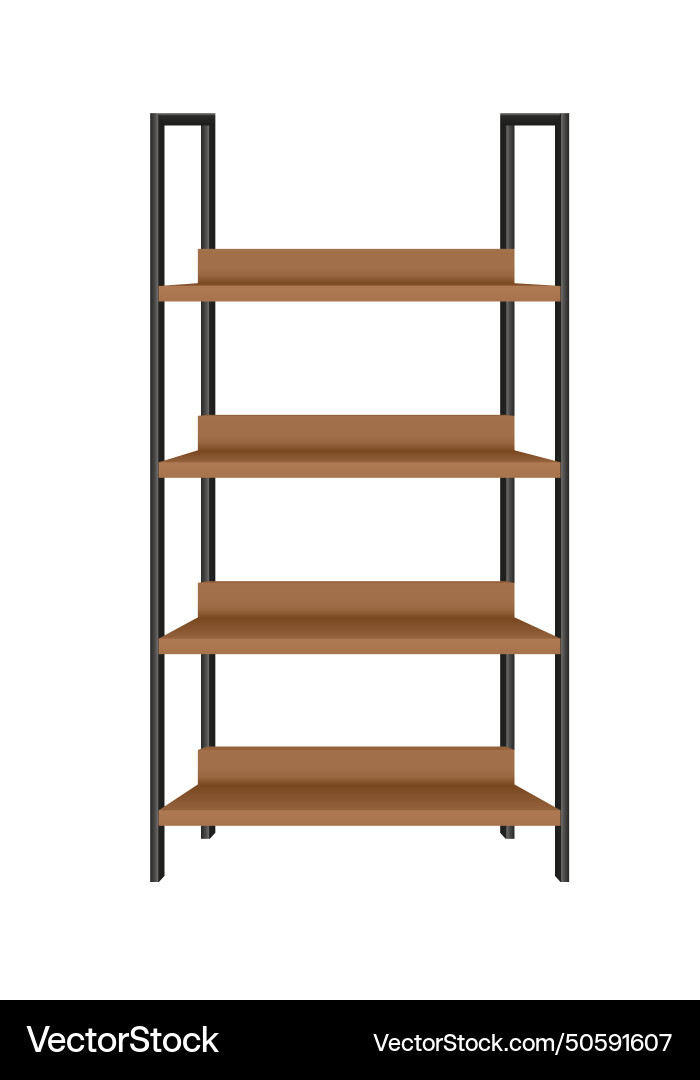 Realistic rack Royalty Free Vector Image - VectorStock