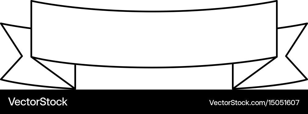 Ribbon emblem blank Royalty Free Vector Image - VectorStock