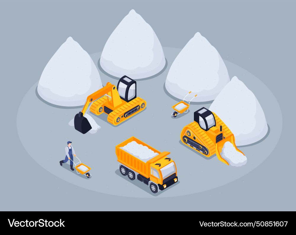 Salt production concept Royalty Free Vector Image