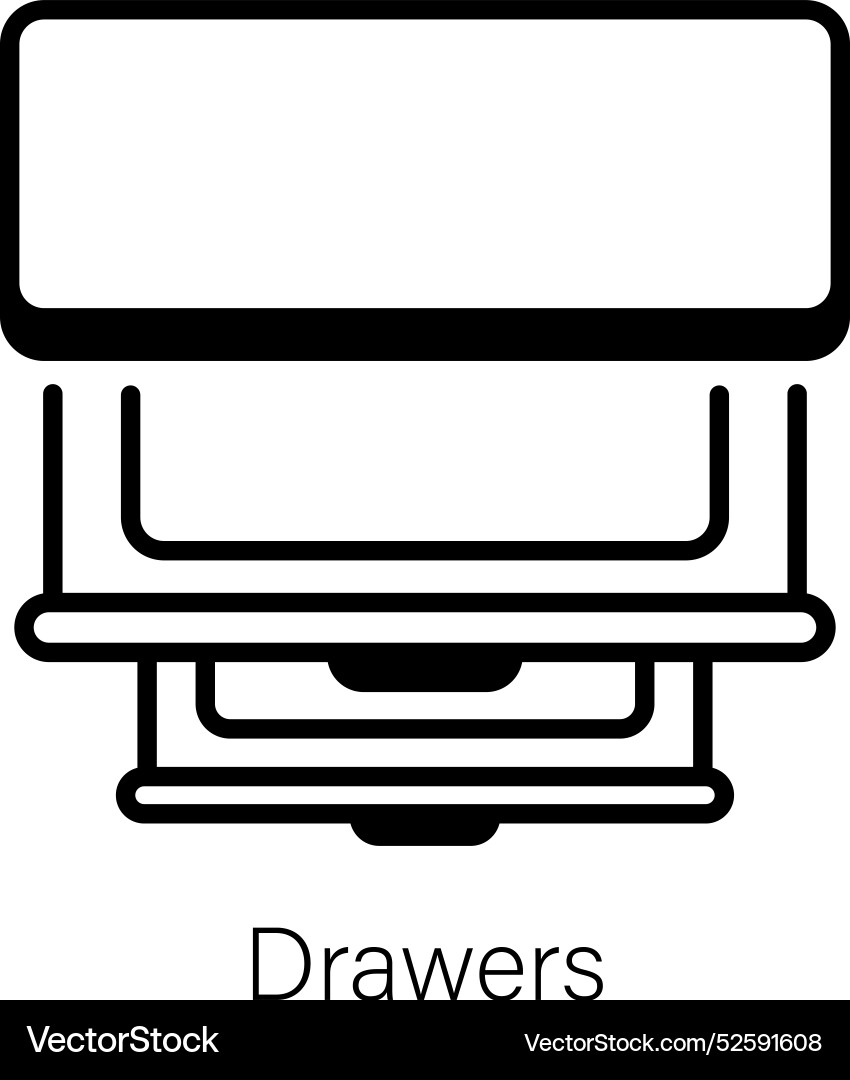 Drawers Royalty Free Vector Image - VectorStock