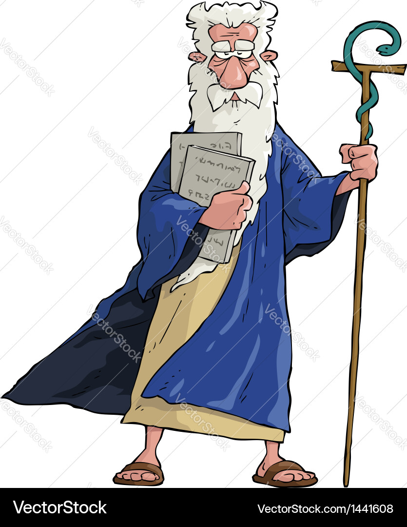 Moses Royalty Free Vector Image - VectorStock