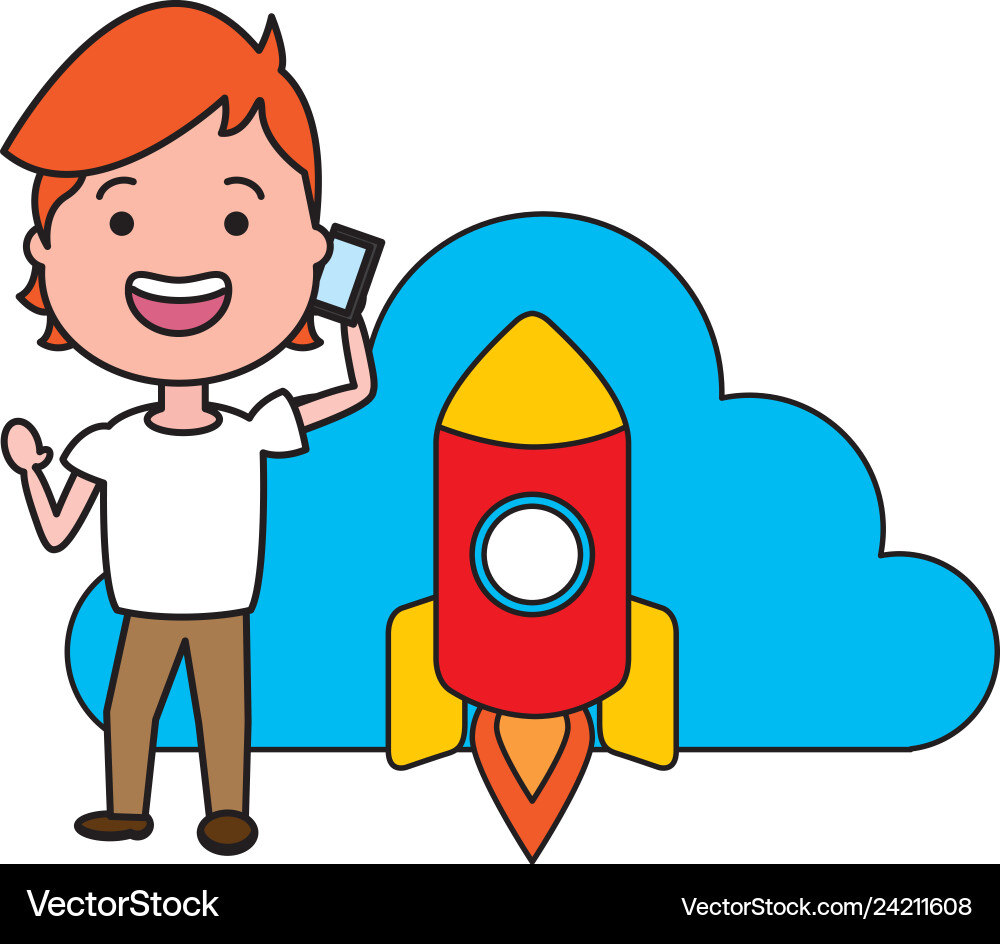 People tech device Royalty Free Vector Image - VectorStock