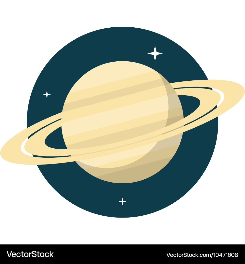 Saturn Ring Planet Royalty Free Vector Image - VectorStock