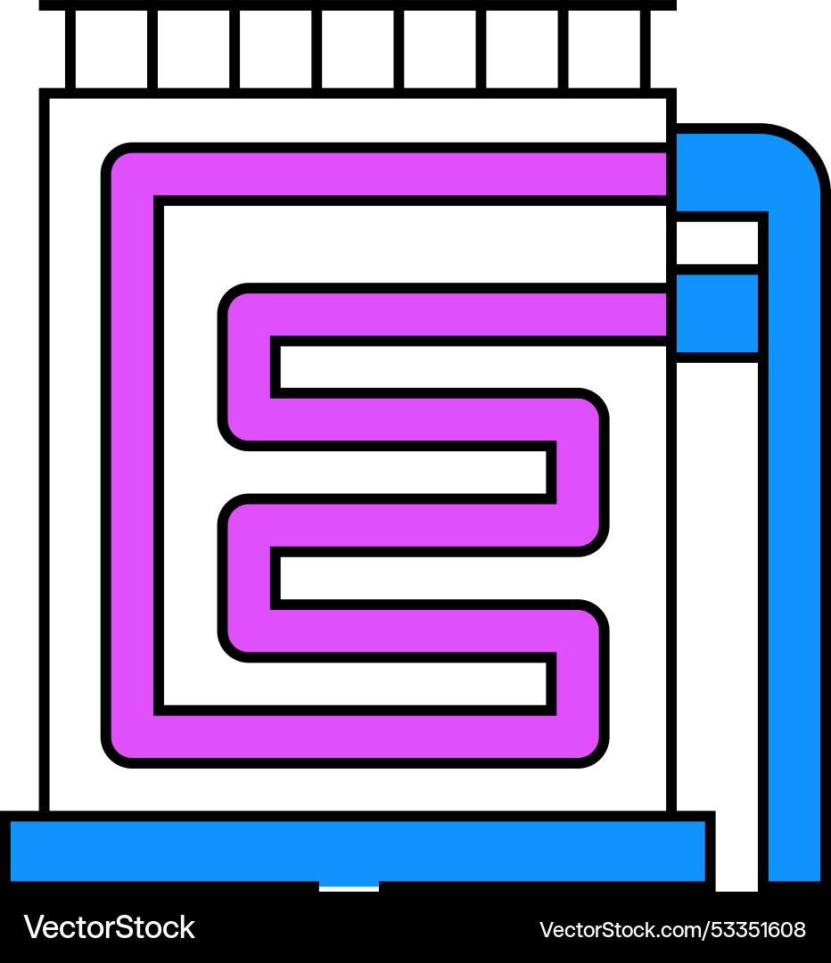 Thermal storage energy icon color Royalty Free Vector Image