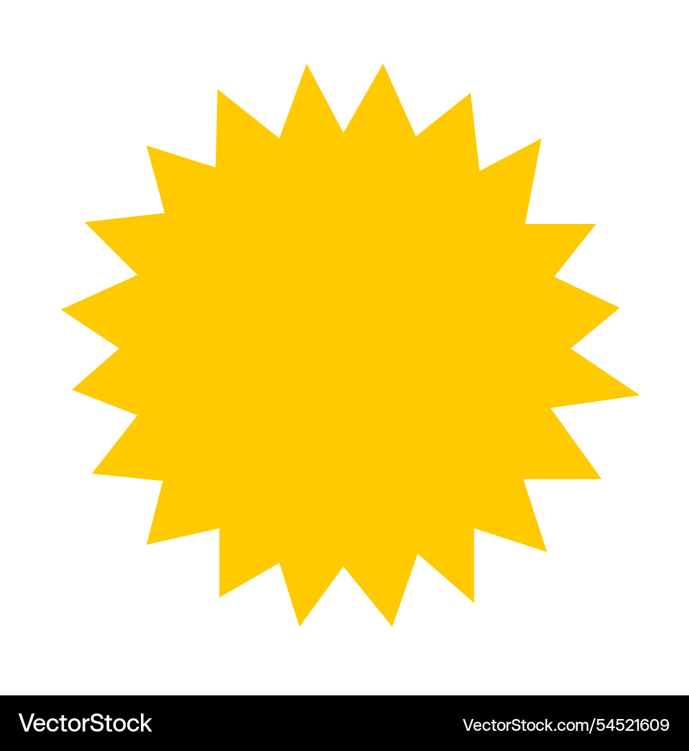 Bursting shape speech bubbles set Royalty Free Vector Image