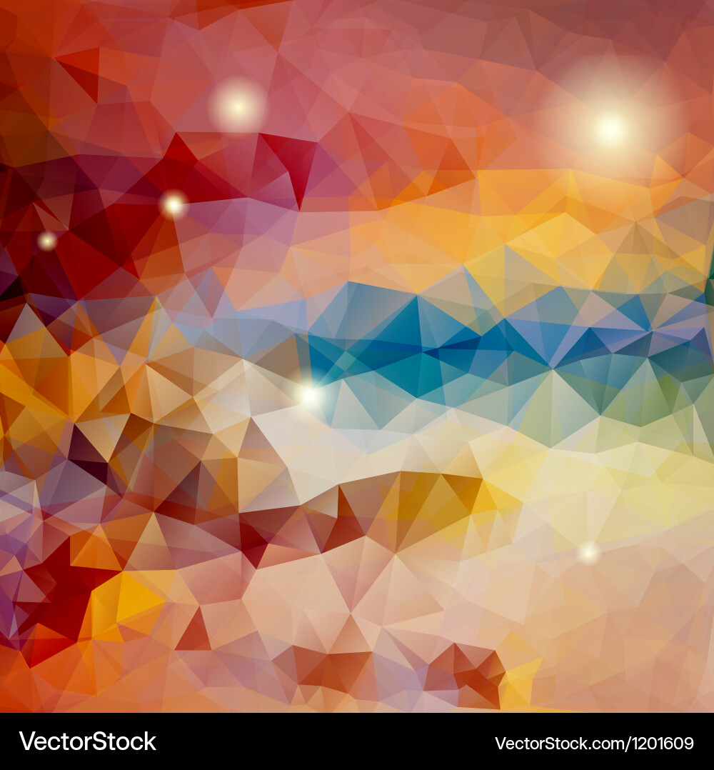 Colorful Geometric Triangle Background Royalty Free Vector