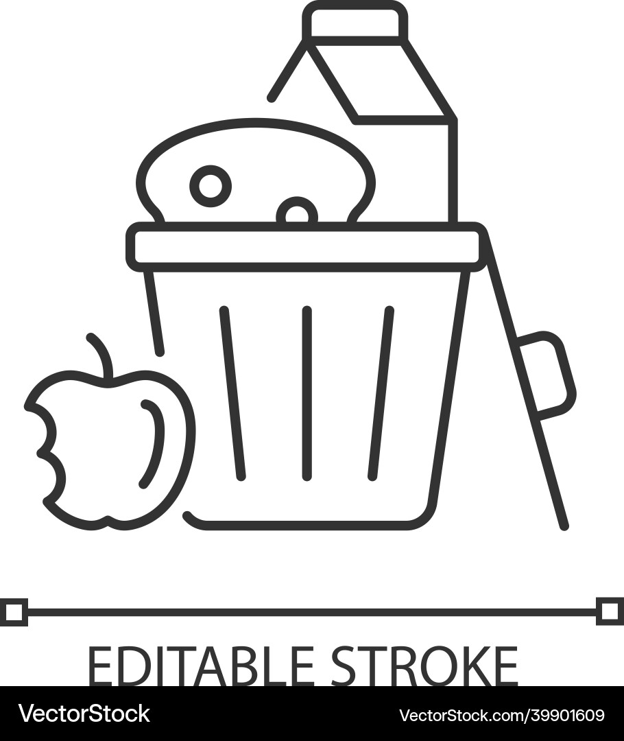 Food Waste & Misuse Icon Royalty Free Vector Image