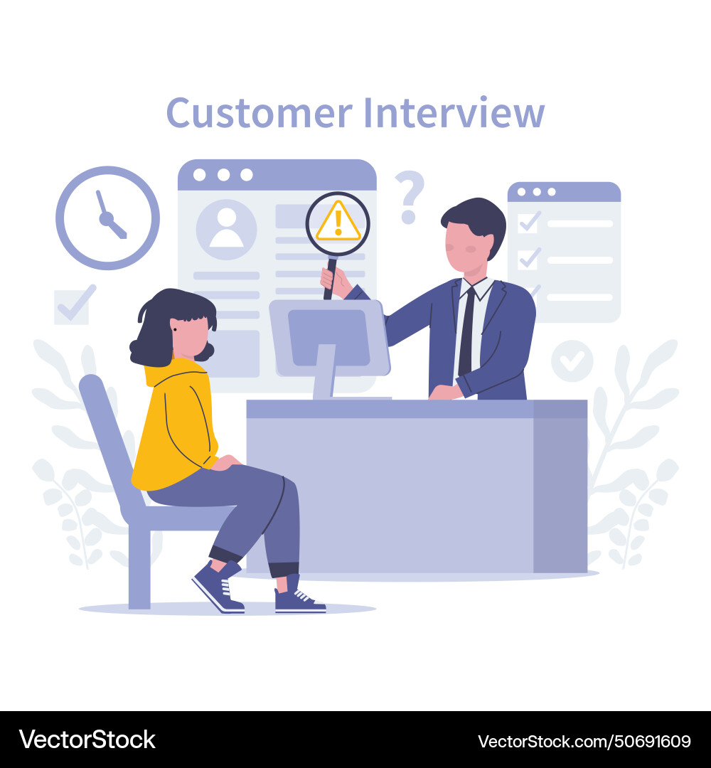 Kyc concept flat Royalty Free Vector Image - VectorStock