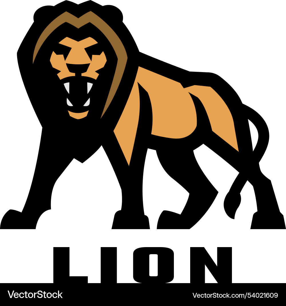 Löwen Logo Symbol Lizenzfreies Vektorbild - VectorStock