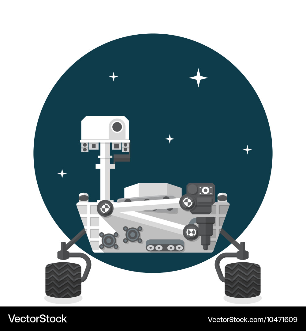 Mars rover Royalty Free Vector Image - VectorStock