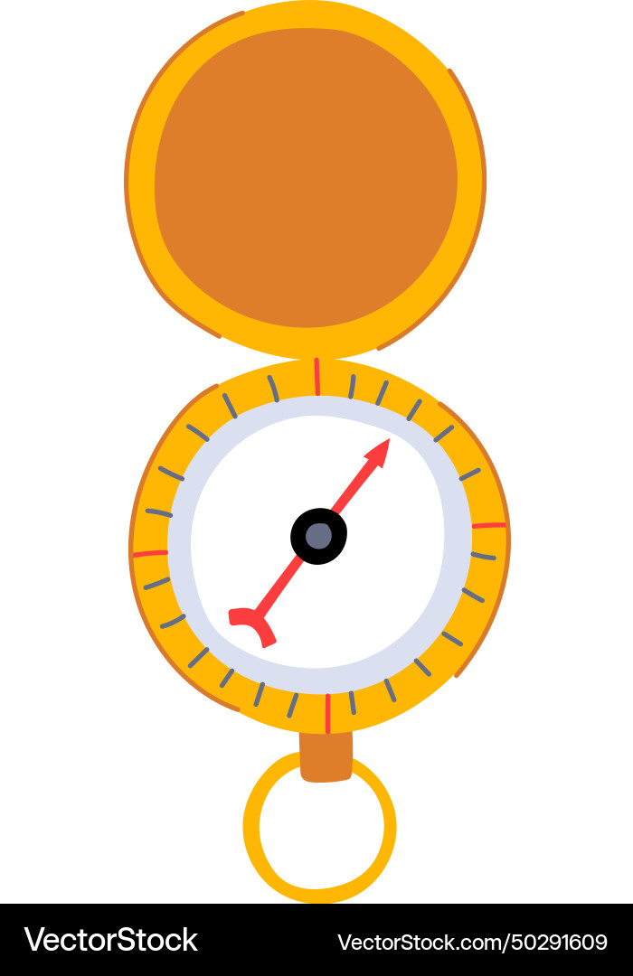 North compass cartoon Royalty Free Vector Image