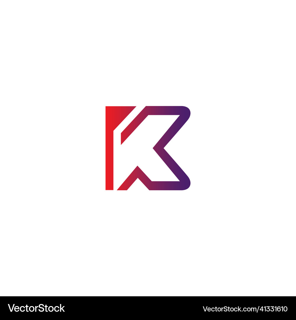 K flag logo Royalty Free Vector Image - VectorStock