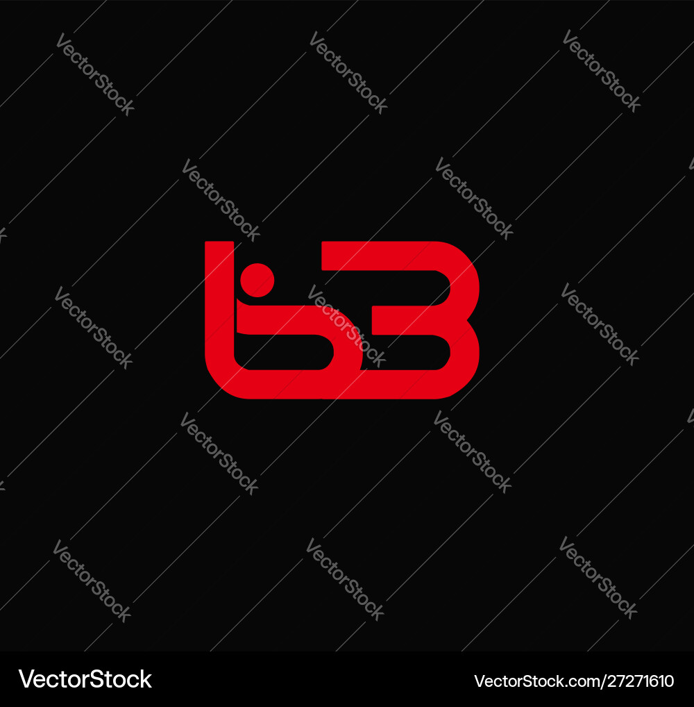 Letter bib Royalty Free Vector Image - VectorStock
