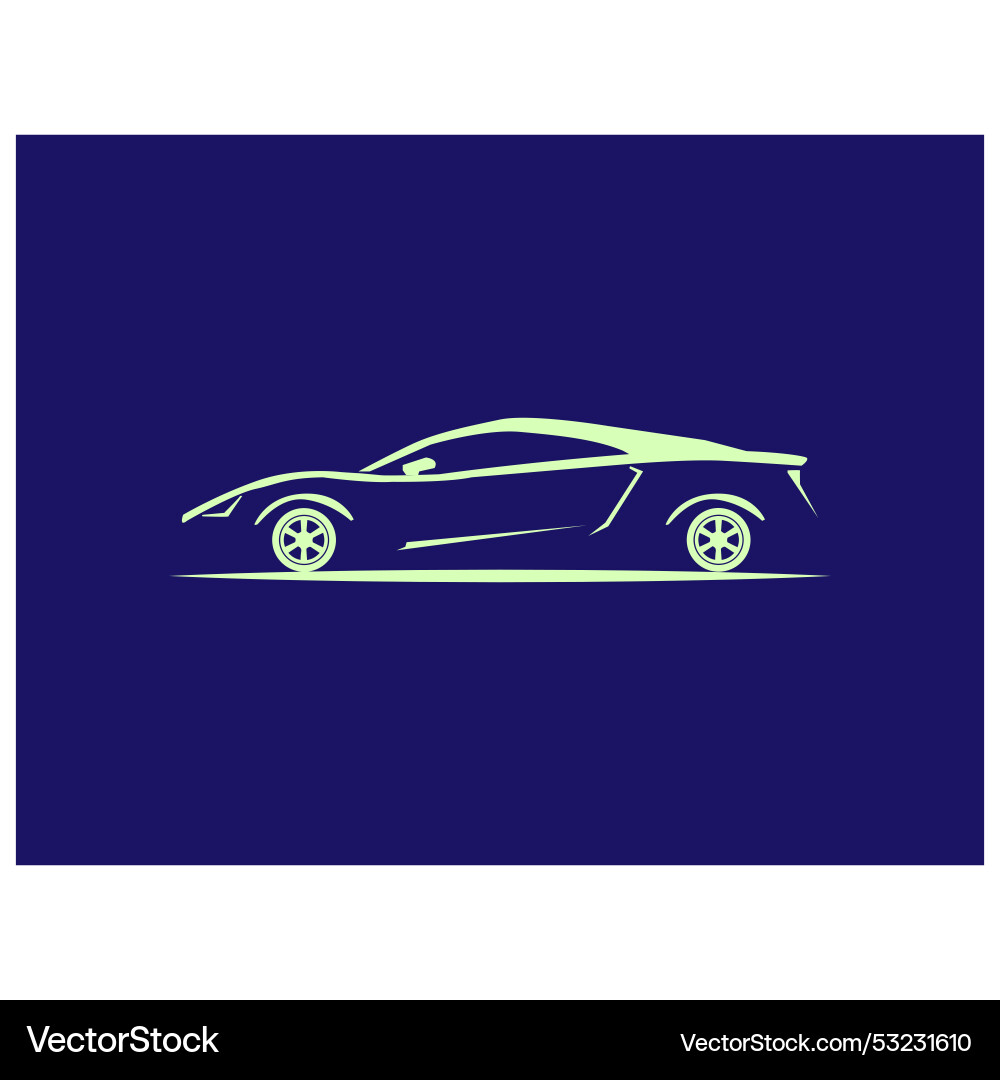 Simple sports car icon Royalty Free Vector Image