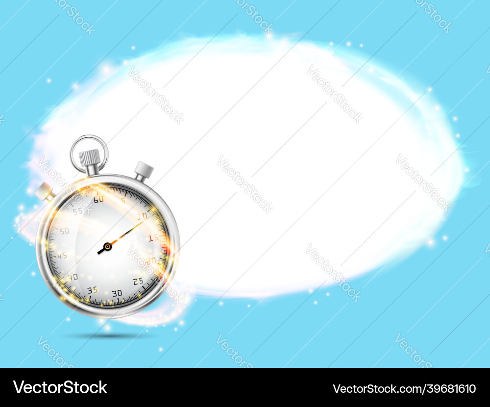Sports stopwatch or timer with place for your text