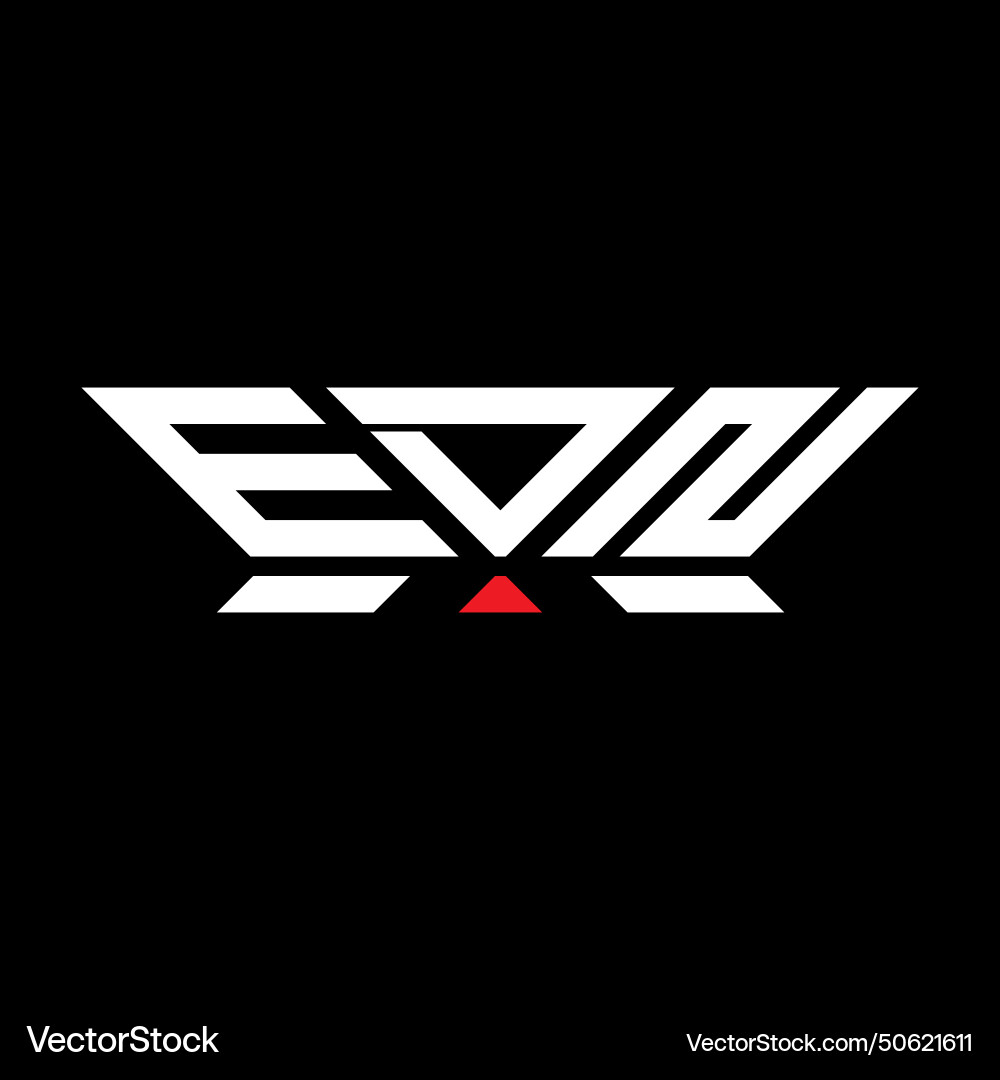 Edn letter logo design simple and modern Vector Image