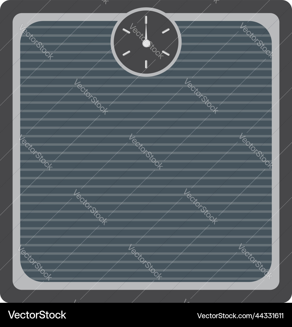 Human weight scale on a white background Vector Image