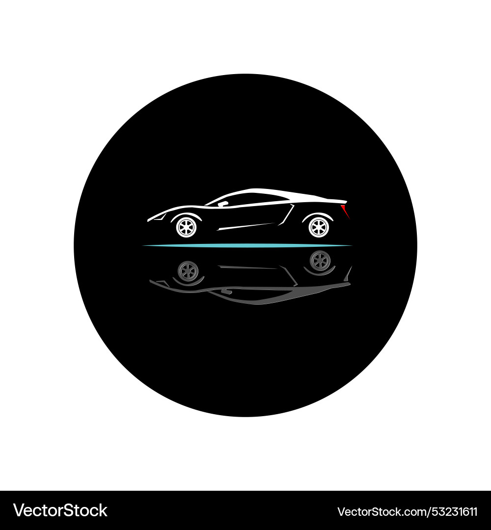 Simple sports car icon Royalty Free Vector Image