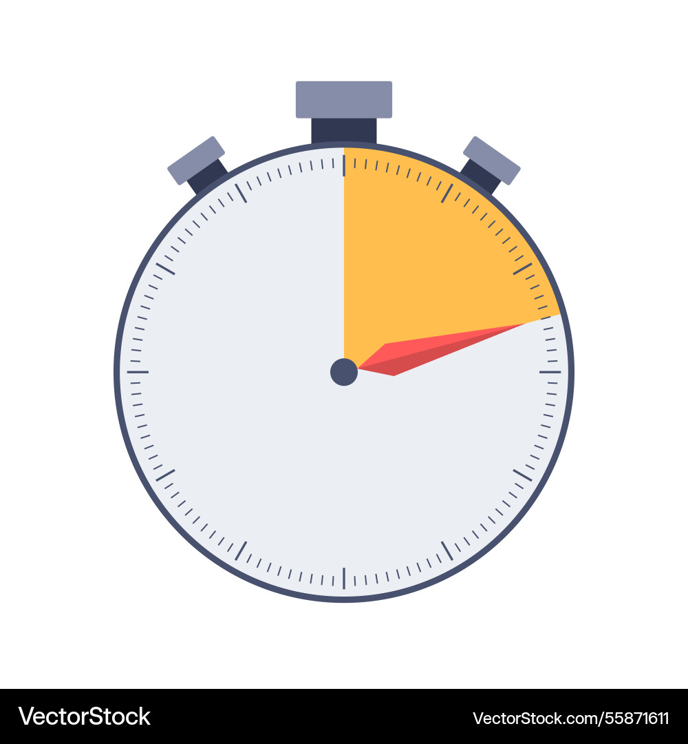 Stopwatch Color Icon Royalty Free Vector Image