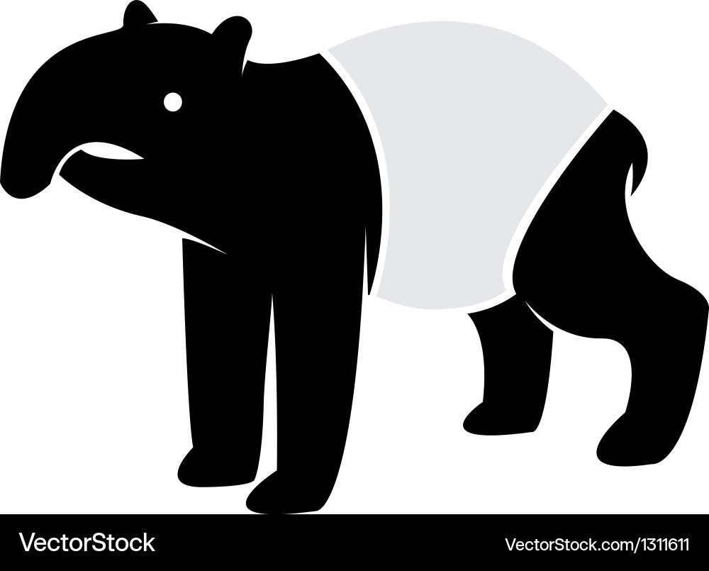 Tapir Royalty Free Vector Image - VectorStock