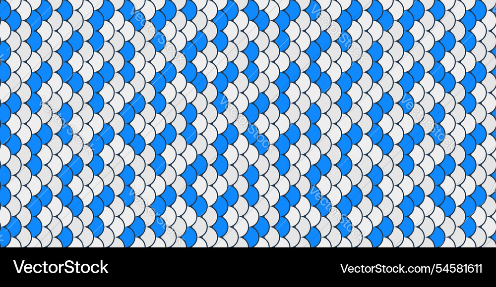 Textured shape of 2025 tile geometry fish scale Vector Image