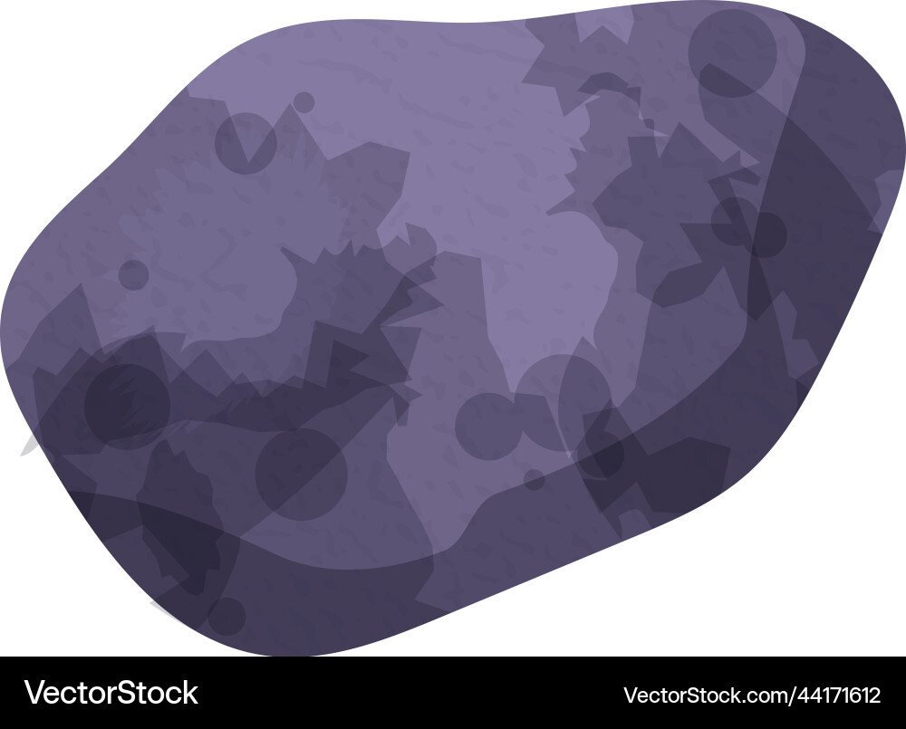 Asteroid isometric icon Royalty Free Vector Image