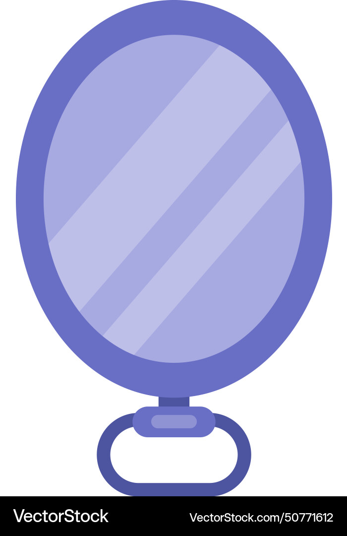 Makeup mirror shiny reflection beauty equipment Vector Image