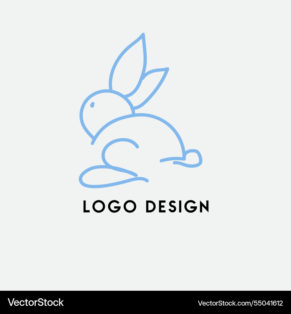Rabbit logo design Royalty Free Vector Image - VectorStock