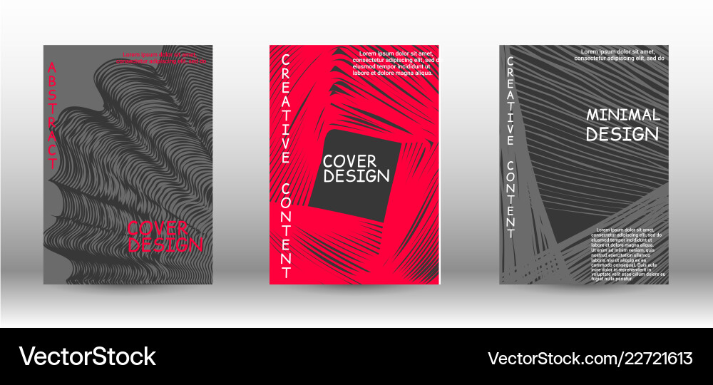 A set of modern covers Royalty Free Vector Image
