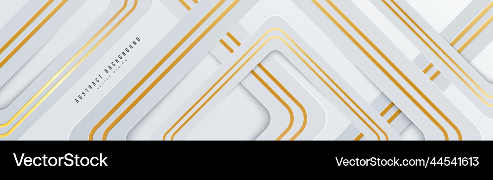 Abstract rounded square geometric on white Vector Image