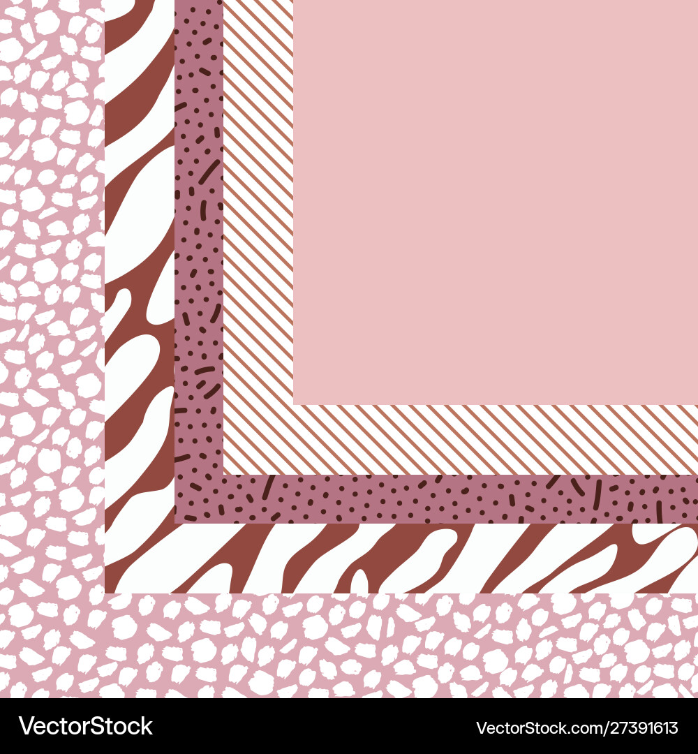 Geometric Pattern Scarf Royalty Free Vector Image