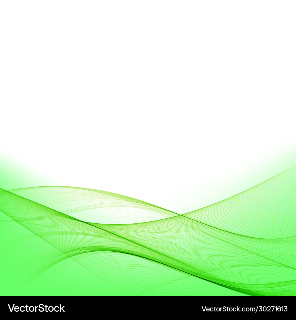 Green Light Wave Background Royalty Free Vector Image
