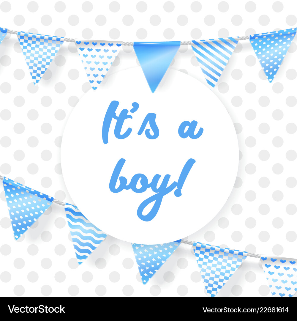 Its a boy Royalty Free Vector Image - VectorStock