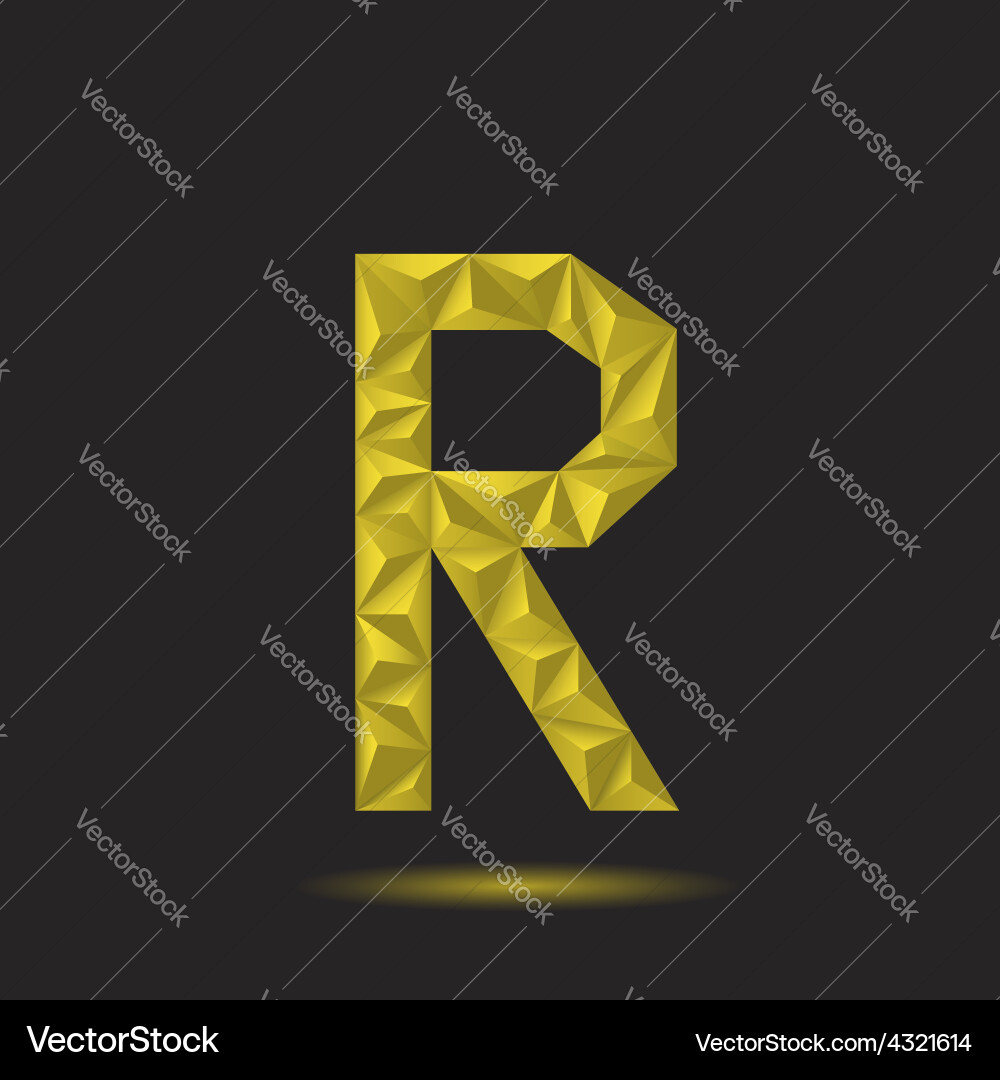 Letter r Royalty Free Vector Image - VectorStock