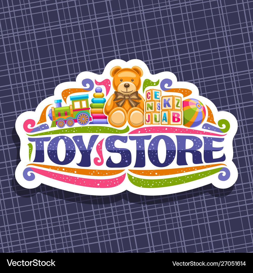 Logo for toy store Royalty Free Vector Image - VectorStock