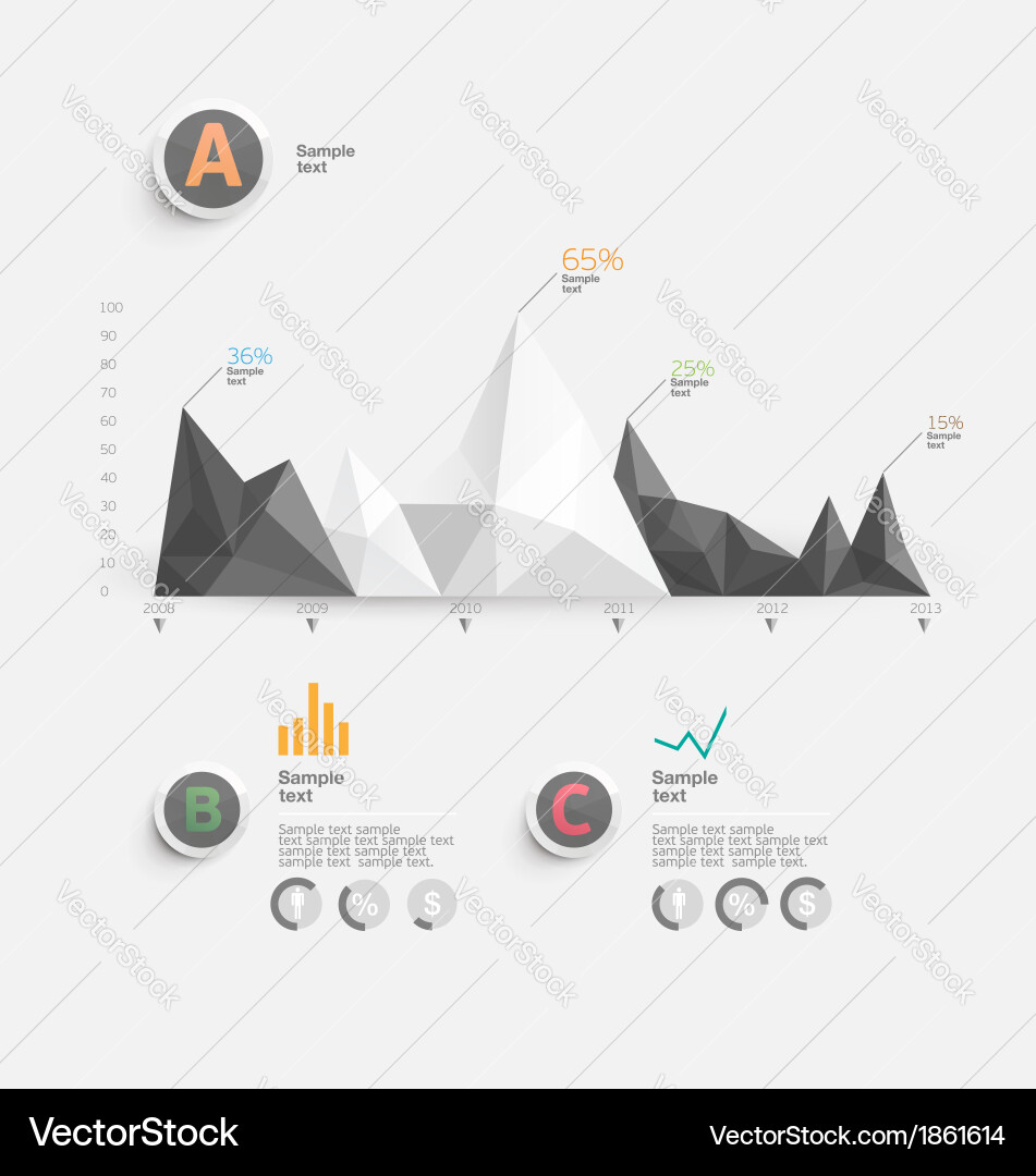 Modern Infographic Elements Royalty Free Vector Image
