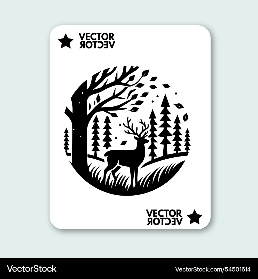 Mouse deer logo icon Lizenzfreies Vektorbild