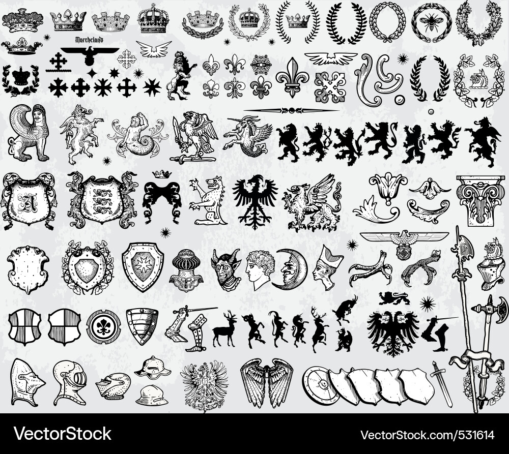 Heraldic Mantle Vector Images (over 230)