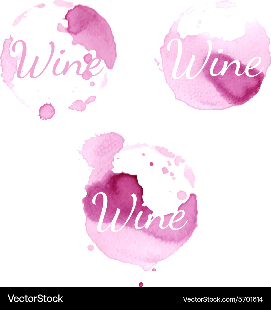 Wine Splatters and Stains Royalty Free Vector Image