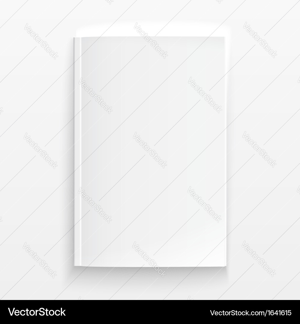 Blank magazine template with soft shadows Vector Image