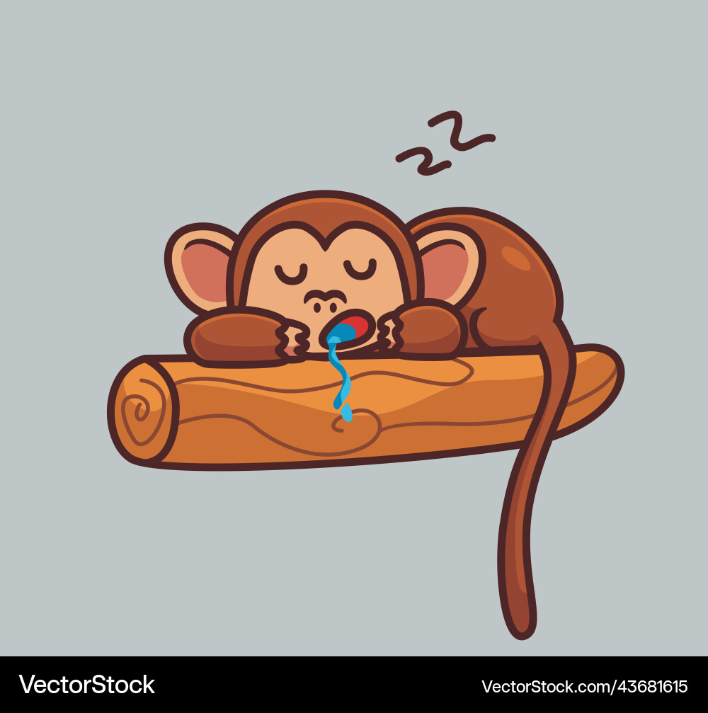 Sleeping Monkey Cartoon