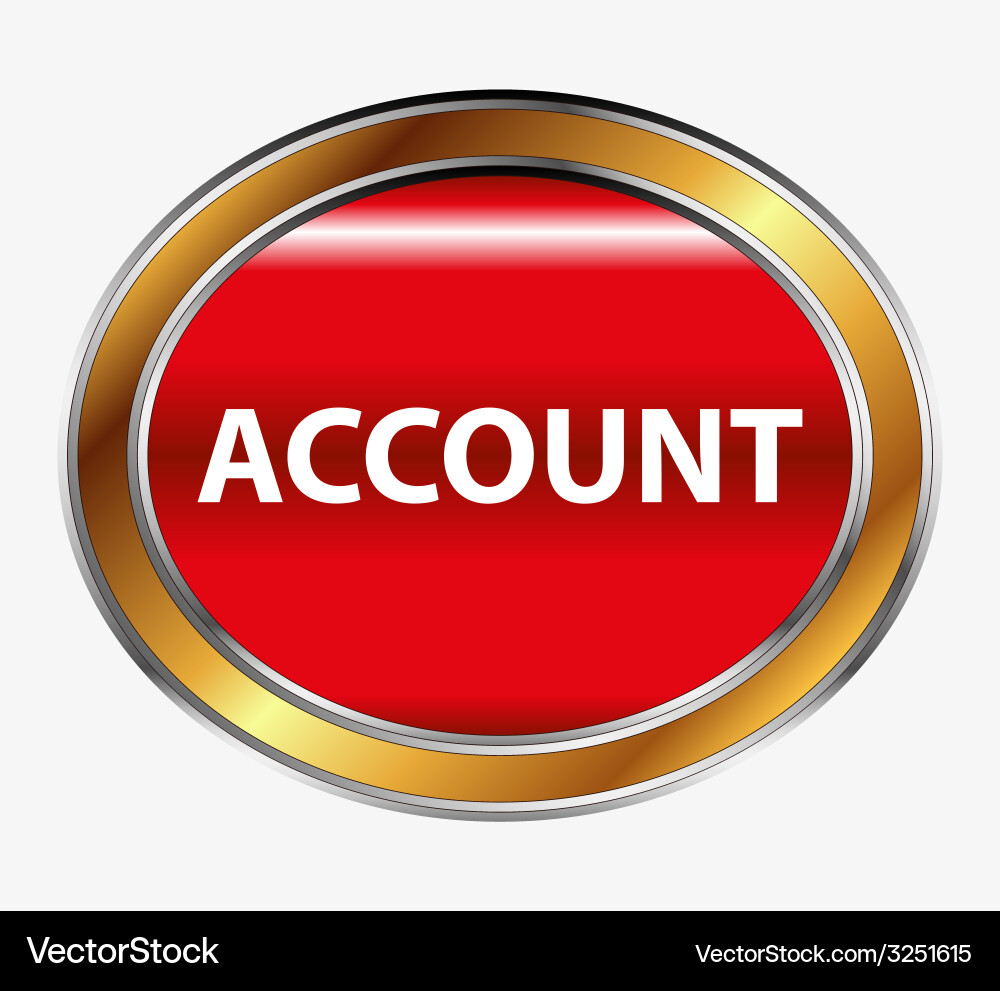 Icon account profile button Royalty Free Vector Image