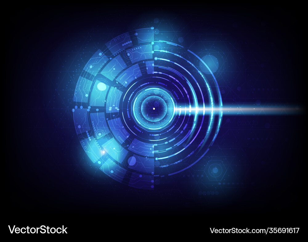 Circuit telecommunication technology background Vector Image