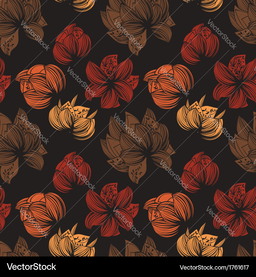 Earthy Floral Texture Royalty Free Vector Image
