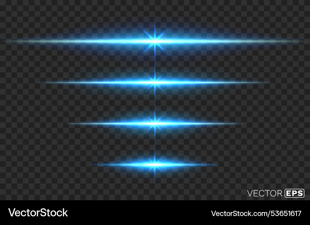 Laser light beam on black background Royalty Free Vector