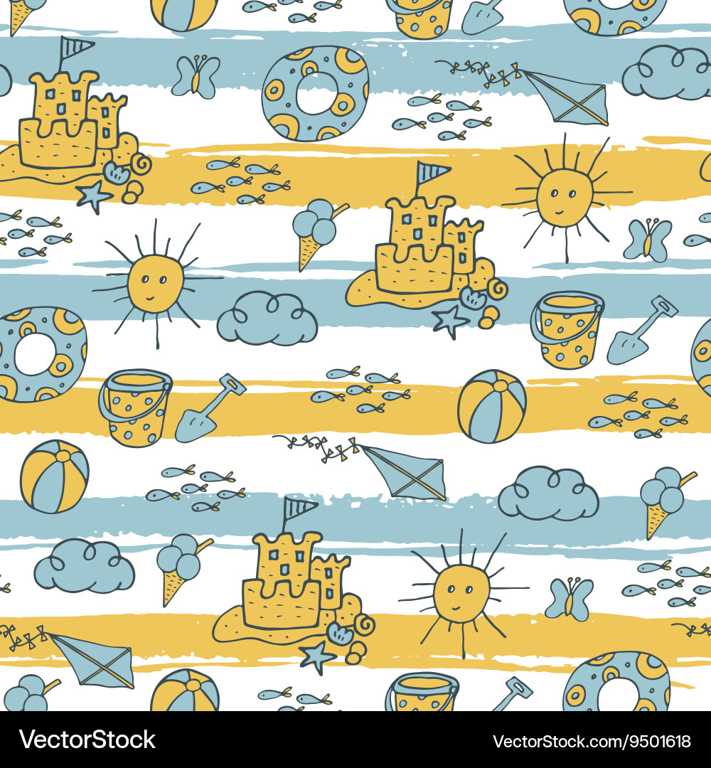 Beach Stripes Pattern Royalty Free Vector Image