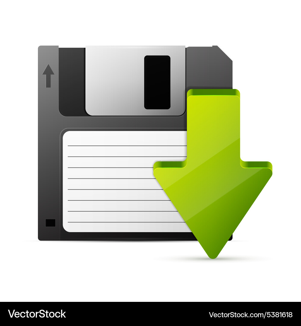 Digital Download Icon Set Royalty Free Vector Image