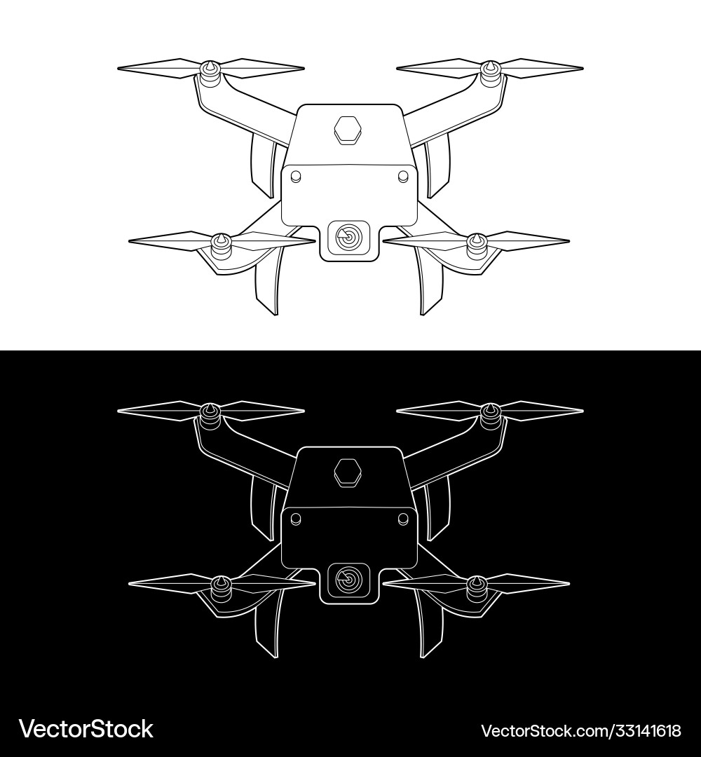 Drones 10 Royalty Free Vector Image - VectorStock