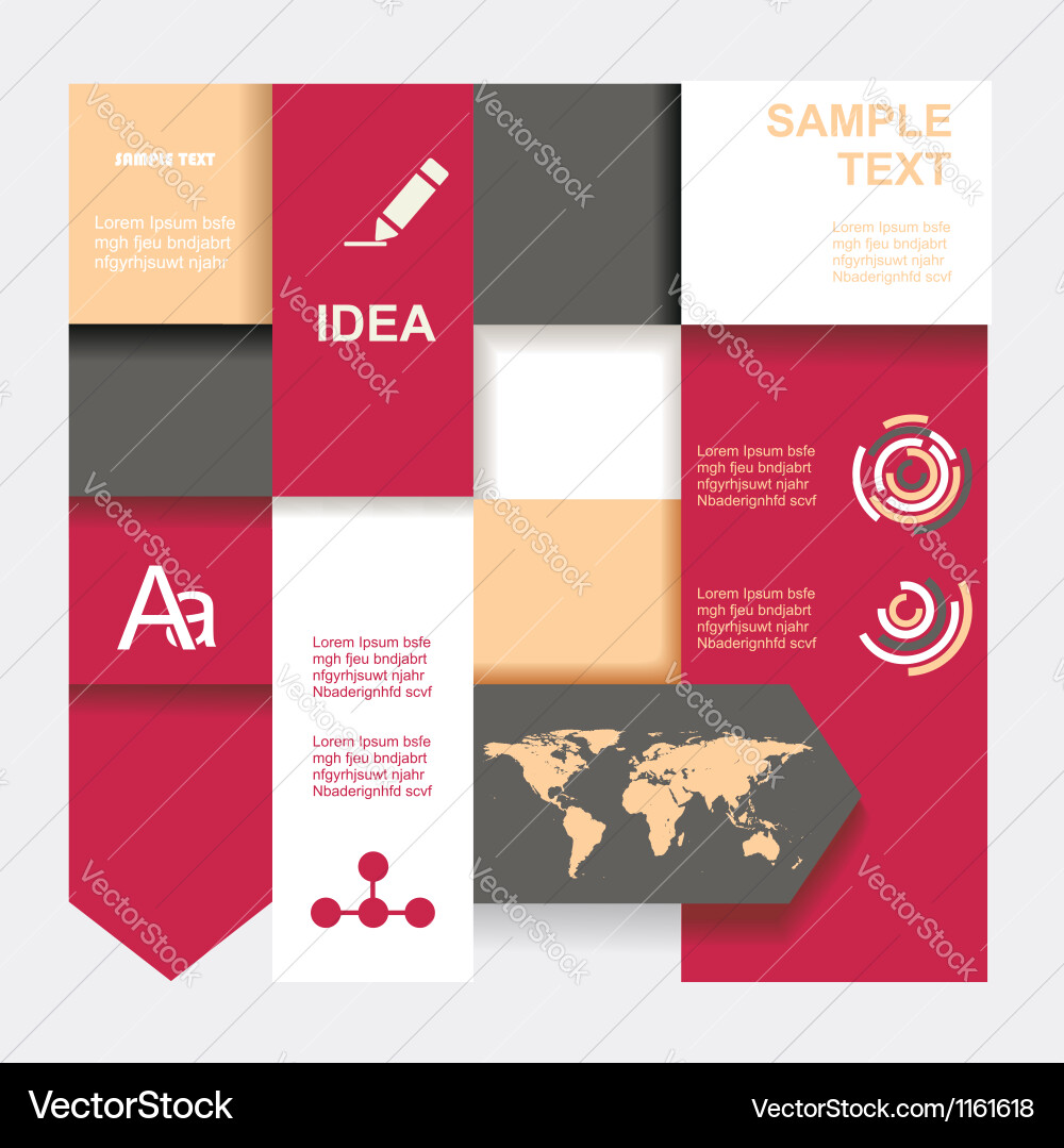 Modern design template graphic or website layout Vector Image